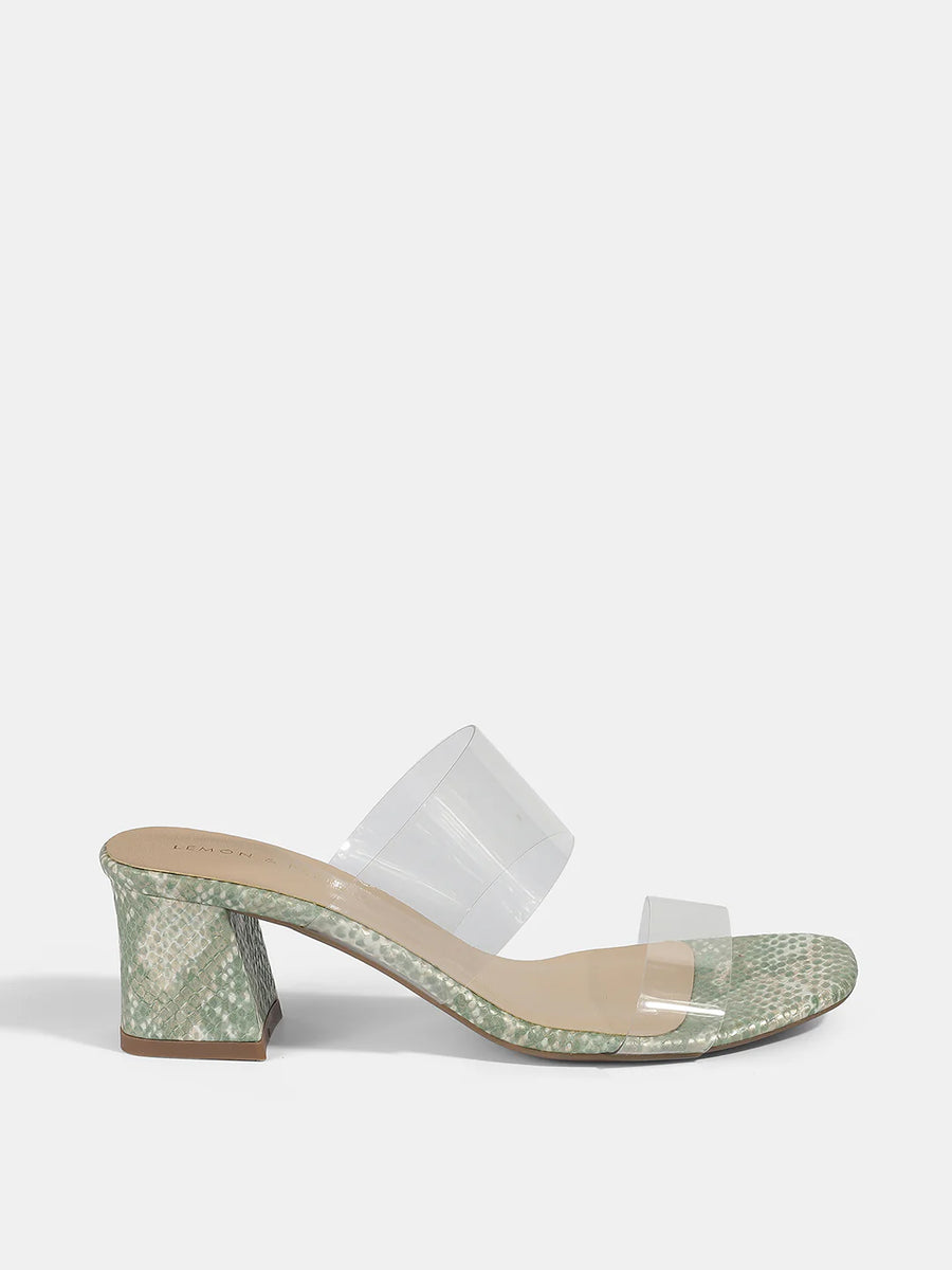 Transparent Block Heels – Lemon & Pepper Shoes